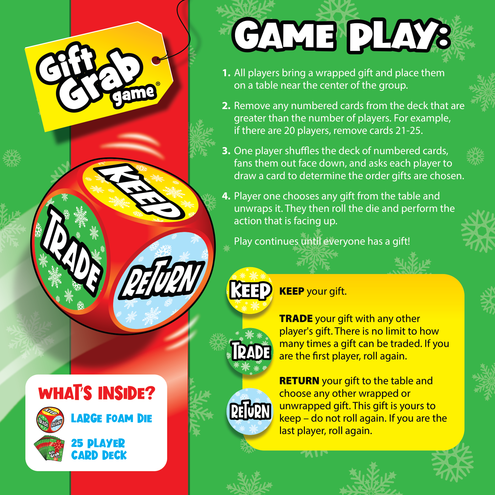 Instructions – Gift Grab Game
